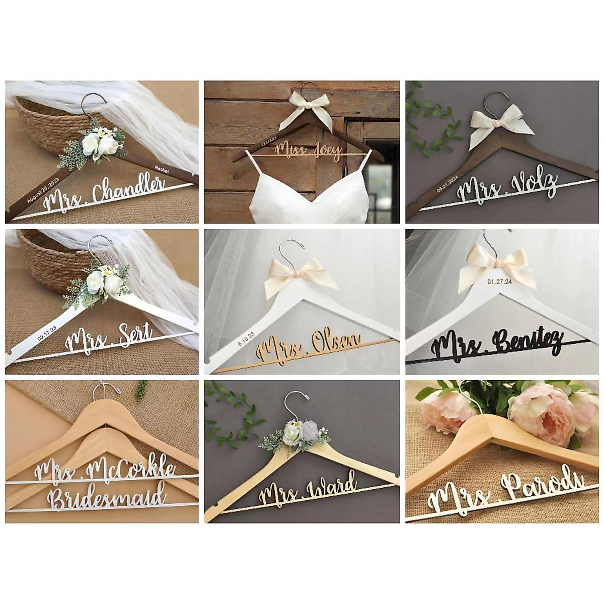Bride hanger, wedding hanger, wood engraving,personalized bride hanger, lady hanger, custom hanger, honor maid, bridesmaid, The doctor hangers，Gift-giving hangers
