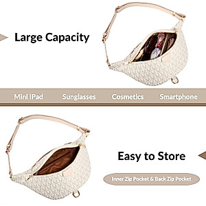 Fashion Waist Belt Pack Bags for Women Sling Chest Backpack Casual Travel Daypack Crossbody Pouch Money Shoulder Purse