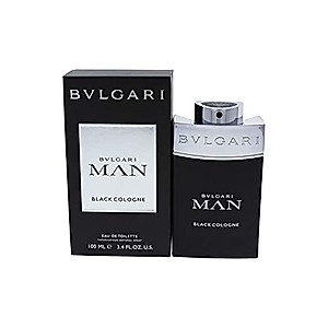 Bvlgari Man Cologne Eau de Toilette Spray, Black, 3.4 Ounce