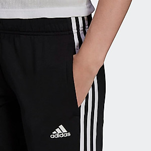 adidas Women's Warm-Up Tricot Regular 3-Stripes Track Pants, Black, X-Large
