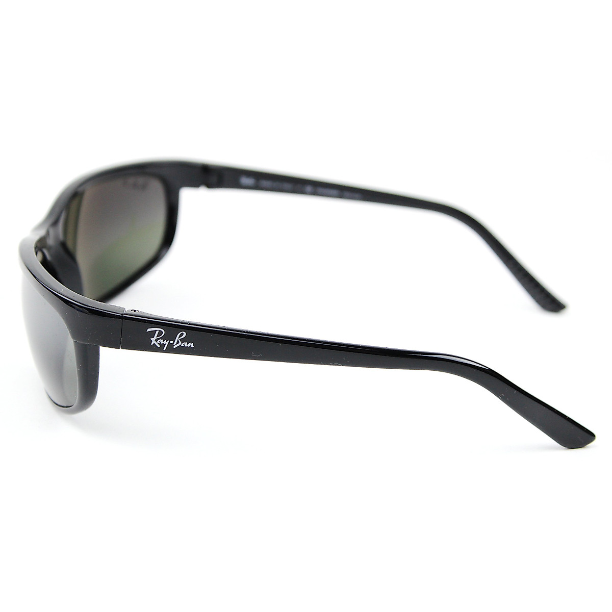 Ray-Ban RB2027 601/W1 PREDATOR 2 Sunglasses Black /Crystal Polarized Mirror Grey Lens., 62