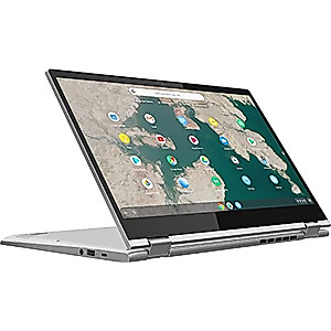 Lenovo Newest C340 15.6'' FHD Touchscreen 2-in-1 Chromebook Laptop, Intel i3 CPU(Up to 3.4GHz), 4GB RAM, 128GB Space(64GB eMMC+64GB MSD), USB-C, Wi-Fi, Bluetooth, Webcam, Chrome OS+JVQ MP Gray