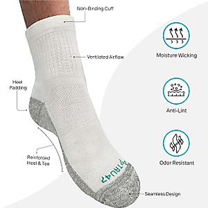 TRU47 Grounding & Earthing Products | Quarter Socks Grounding Socks | Silver Infused Socks | Breathable Socks Made With 99.99% Pure Silver Thread and Merino Wool (Medium, Quarter)