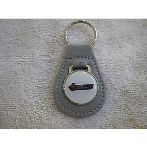 1982-1987 REGAL GRAN NATIONAL GRAN SPORT LOGO LEATHER KEYCHAIN - GREY