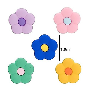 Enruiya Charms for Bogg Bags Flower Charms Accessories for Women Rubber Simply Southern Beach Totes Decoration