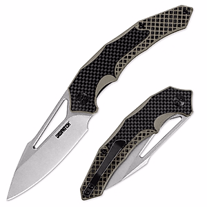 Dispatch Pocket Knife for Men Women, 3.54 Inch 8Cr13MoV Stainless Steel Blade with G10 Handle, Folding Knives with Clip for Outdoor Hunting Hiking Camping Survival EDC Tools