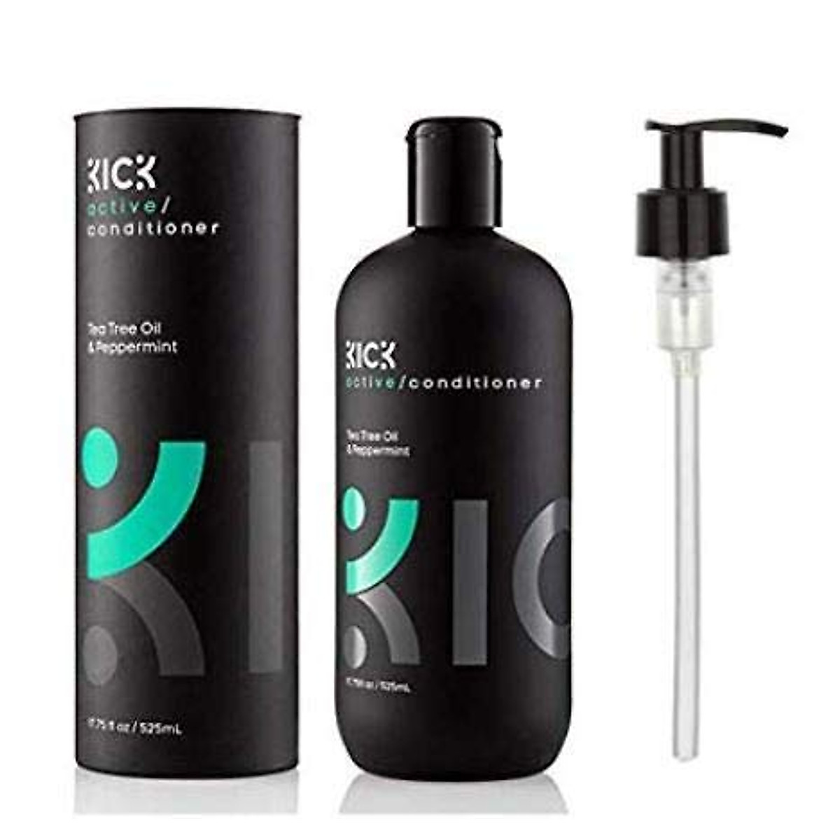 Kick Mens Shampoo + Conditioner Bundle Tea Tree & Peppermint - Itchy Scalp Treatment for Dandruff & Thinning Hair-High Performance Anti-Dandruff, Anti-Hair Loss Care for Men and Women