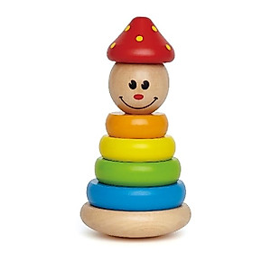 Award Winning Hape Clown Stacker Toddler Wooden Ring Toy