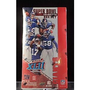 New York Giants Super Bowl XLII Champions Upper Deck Commemorative Box Set