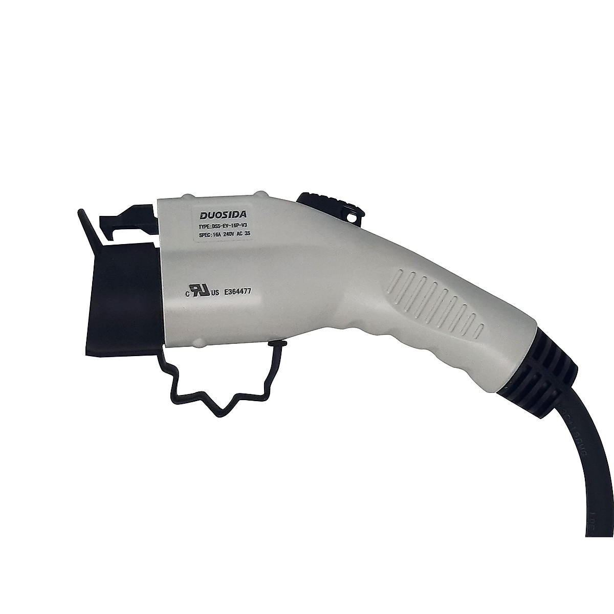 Duosida Level 1+2 EV Charger(120-240V,16A,25ft) Portable EVSE Home Electric Vehicle Charging Station Universal