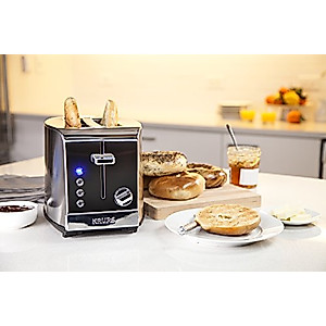 KRUPS KH732D50 2-Slice Toaster, Stainless Steel Toaster, 5 Functions with Cancel, Toasting, Defrost, Reheat and Bagel, Cord Storage, Silver