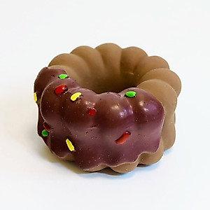 GOSUNY TOYS Latex Dog Toys (2-Pack), Cute Donut Dog Toy, Soft Latex Rubber Dog Toys, Squeaky Dog Toys for Small Dogs