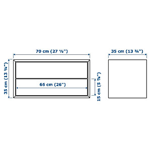 IKEA Eket Cabinet with 2 Drawers, White