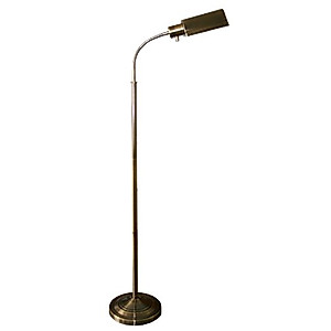 daylight24 402051-07 Natural Daylight Battery Operated Cordless Floor Lamp, Antique Brass