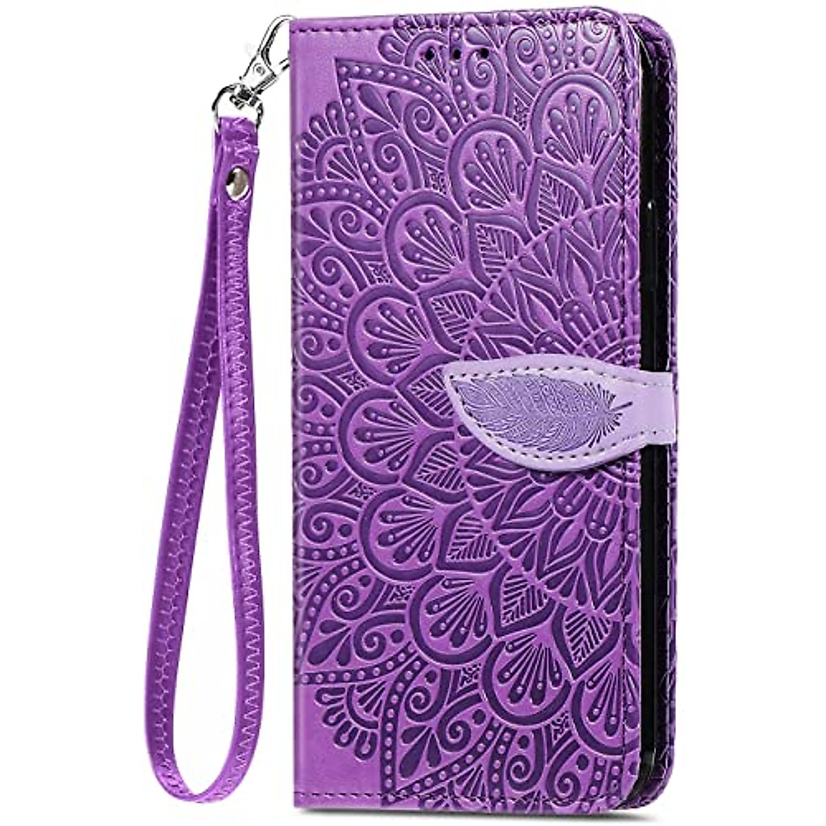Case for Samsung Galaxy S9 Plus Wallet Case,MTQLX Luxury Premium PU Leather Flip Protective Case Cover with [Lanyard],for Samsung Galaxy S9 Plus - Purple