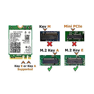 AX200 Upgrade to Wi-Fi 6 Wireless-AX | 2.4 Gbps | Bluetooth 5.2 Support | M.2 PCIe | Dual Band 802.11ax No vPro AX200NGW (AX200)