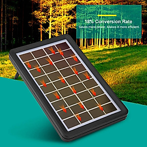 9V 3W Polycrystalline Solar Panel, Waterproof 93% Light Transmittance Solar Battery Charger, Suitable for Outdoor Activities, and Reliable for Travel