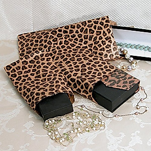 888 Display - 200 pcs of 4" x 6" Leopard Tone Paper Gift Bags Shopping Sales Tote Bags