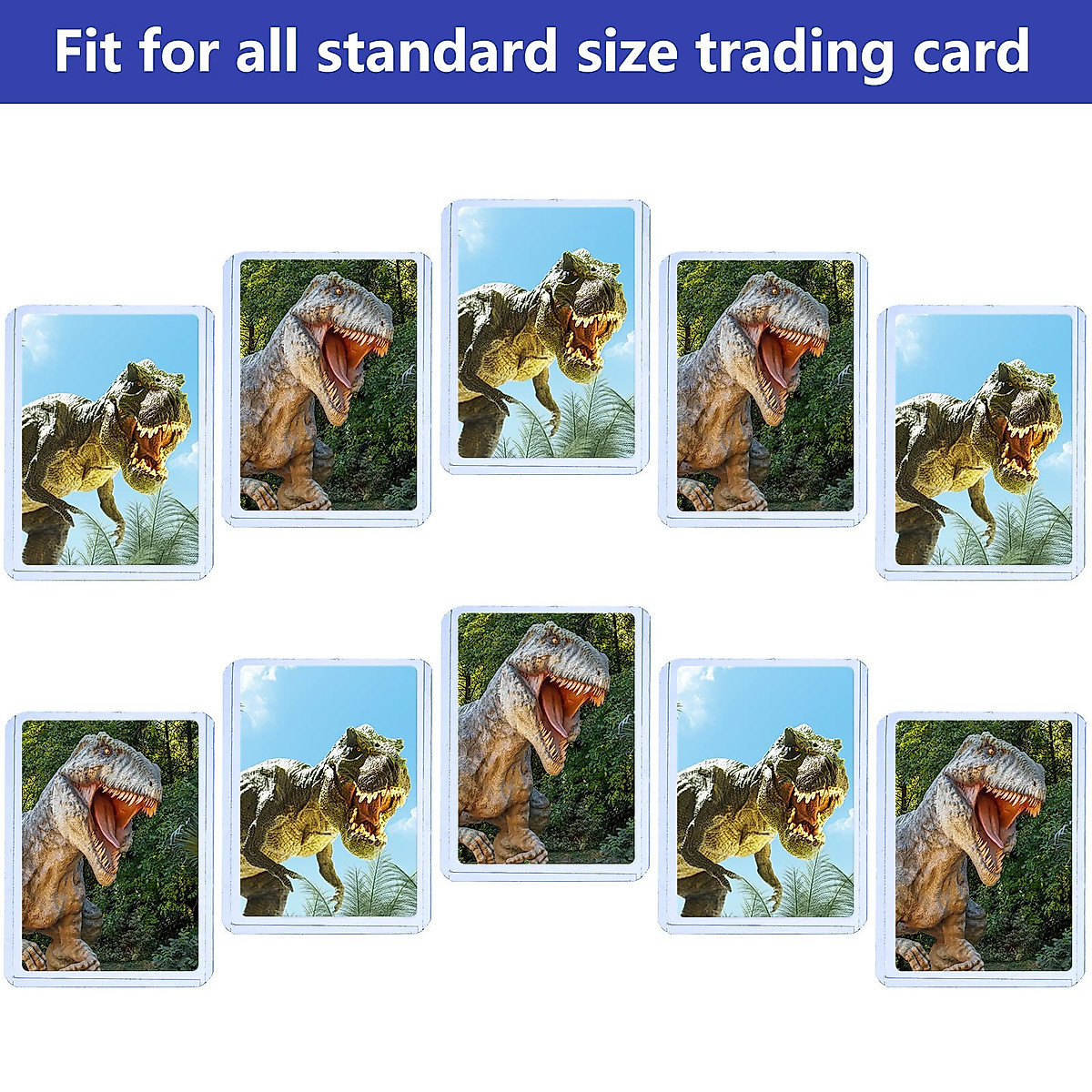 360 Pieces Hard Card Sleeves Clear Card Holder for Trading Card Transparent Card Protectors for Baseball Card, Sports Card, Gaming Card 2.5 x 3.5 Inch