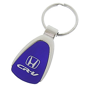 Au-TOMOTIVE GOLD Tear Drop Key Chain for Honda CR-V (Blue)