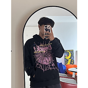 Hip Hop Spider Hoodies Set Y2k Hoodie Tracksuit Pullover Sweatshirt for Women Men Matching Hoodies for Couples