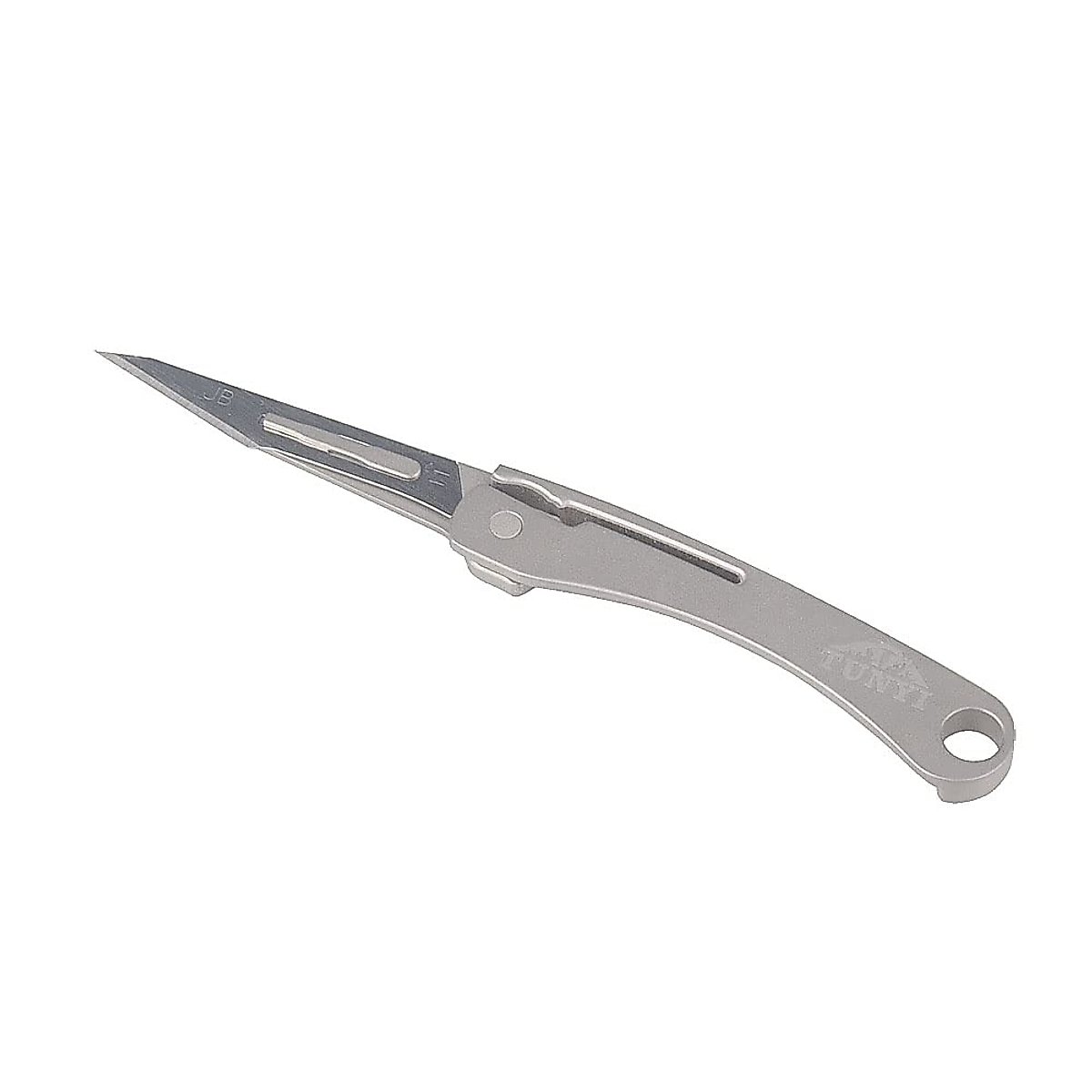 TUNYI Titanium Alloy Daily Mini Pocket Folding Utility Knife with 10 Replaceable Quick Change Blades, Ultra Compact and Lightweight