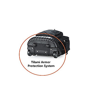 Tilami Rolling Backpack 18 Inch for School Travel, Black