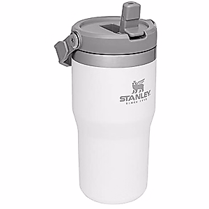 Stanley IceFlow Stainless Steel Tumbler with Straw - Vacuum Insulated Water Bottle for Home, Office or Car - Reusable Cup with Straw Leak Resistant Flip - Cold for 12 Hours or Iced for 2 Days (Polar)