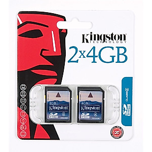 Kingston 4 GB Class 4 SDHC Flash Memory Card 2-Pack SD4/4GB-2P