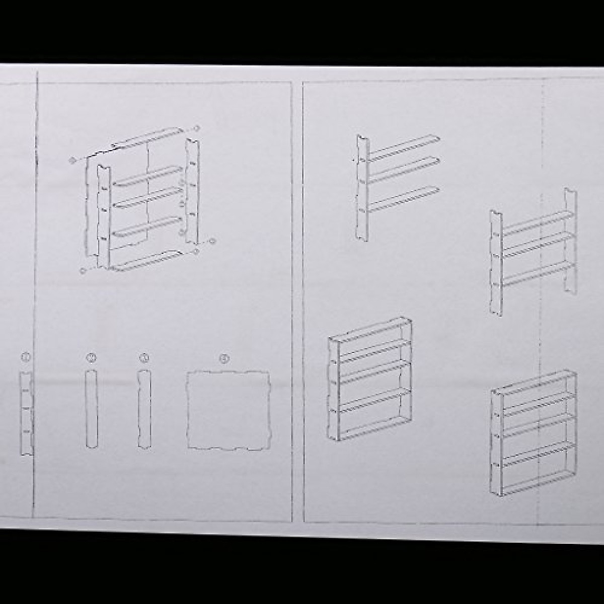 LoveinDIY 2Pcs Natural Wooden Paint Rack Stand Pigment Ink Storage with Cabinet Holder Organizer for Multi Bottles of