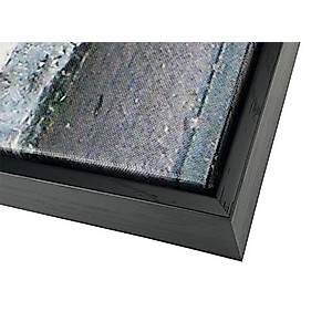 Wieco Art Framed Canvas Wall Art Canvas Prints of Banksy Grafitti Girl with Red Balloon Abstract Artwork for Wall Decor Home Decorations Black Frame