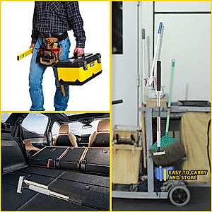 Greeily Floor Scraper Long Handle, 31" Floor Scraper Tool Made of Thickened Stainless Steel Material Can be Used to Remove Tile Ceiling Linoleum Carpet Paint Quickly and Easily (31" (Black Handle))