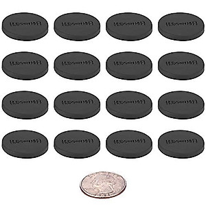 Hudson Hi–Fi 1" Platinum Silicone Isolation Dot, Non-Skid Isolation Feet with Adhesive - 20 Duro - 16 Pack