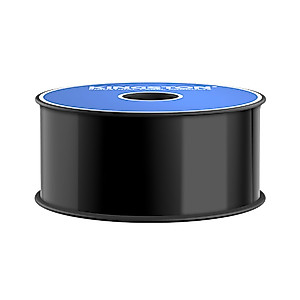 Premium Vinyl Label Tape for DuraLabel, LabelTac, VnM SignMaker, SafetyPro, Viscom and Others, Black, 2" x 150'