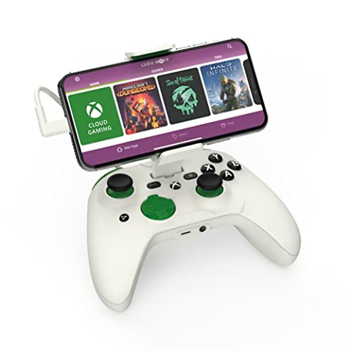 RiotPWR Mobile Cloud Gaming Controller for iOS (Xbox Edition) – Mobile Console Gaming on your iPhone - Play COD Mobile, Apple Arcade + more [1 Month Xbox Game Pass Ultimate Included]