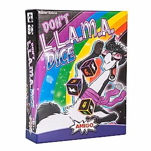 AMIGO Games Don't L.L.A.M.A. Dice Game - Fun and Strategic Llama-Themed Dice Game for Ages 8+ | 2-6 Players | Avoid Llama Drama and Shed Points