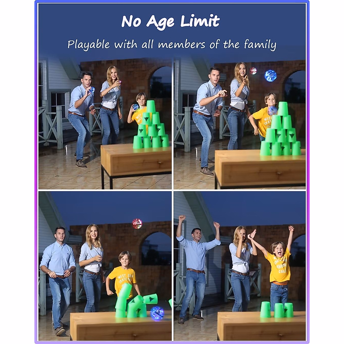 ATHLERIA UFO Flying Orb Ball with Lights,Galaxy Ball 2024,Mini Drone Toys for Age 6-8-13,Hover Boomerang Cosmic Globe Spinning,Cool Stuff Christmas Birthday Gifts for 6 7 8 9 10+ Year Boy Girl Teens