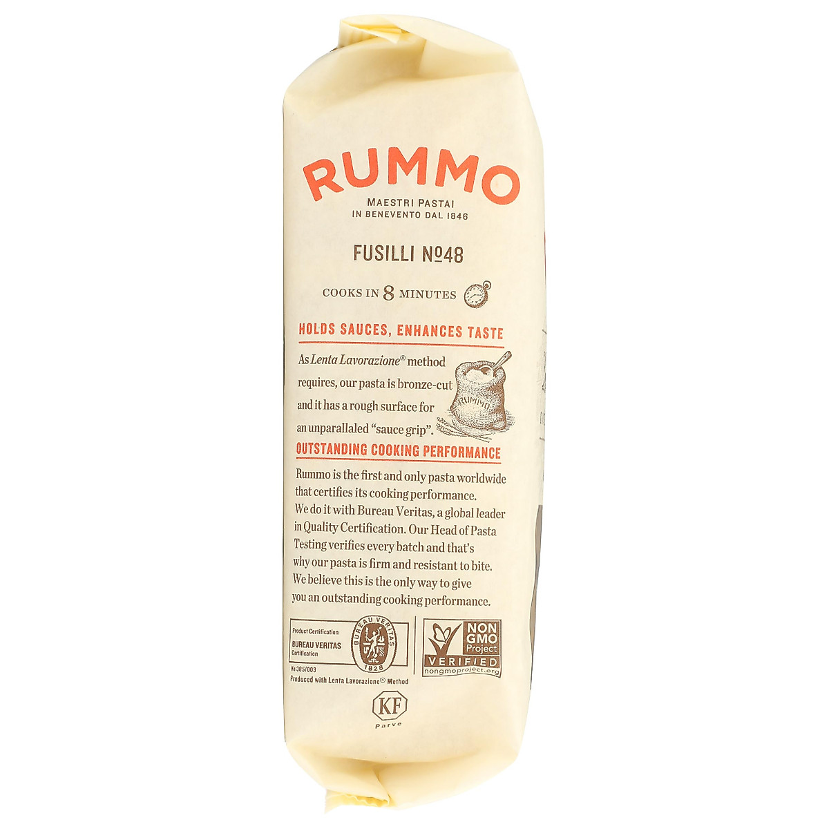 Rummo Italian Pasta Fusili No.48, Always Al Dente (16 Ounce Package)