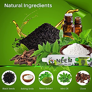 Organic Neem Complete Oral Care-Fluoride Free- 5 in 1 Toothpaste