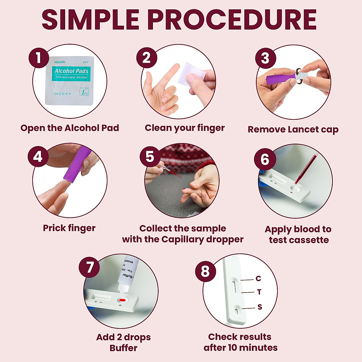 Healthy Stuff Online Thyroid Testing kit - Underactive Thyroid Test kit at Home | Accurate and Reliable TSH Test kit (1 Test)