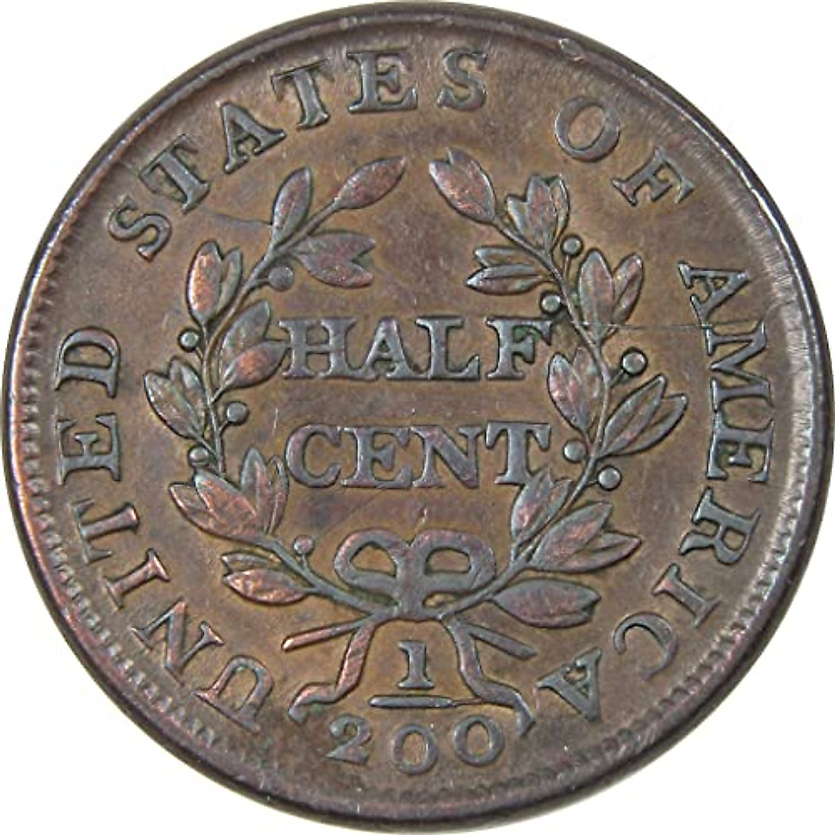 1803 Draped Bust Half Cent Extremely Fine Details Copper SKU:IPC6031
