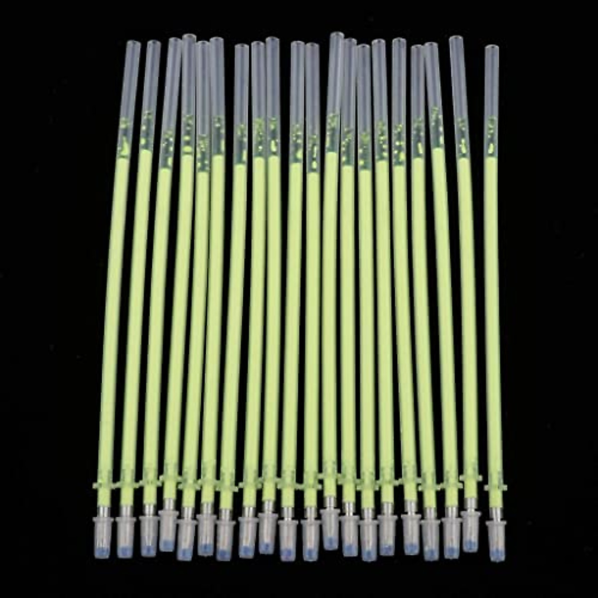 joyMerit 20Pcs Color Glitter Gel Pen Refill Neutral Refill Student Graffiti Painting - Yellow