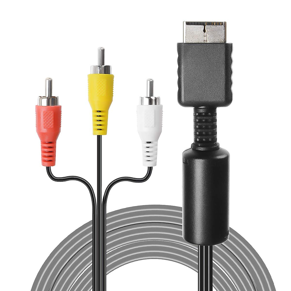 TENINYU Audio Video RCA Cable - Game Console Composite Accessories Connection AV Cable for PS1 PS2 PS3, 6FT