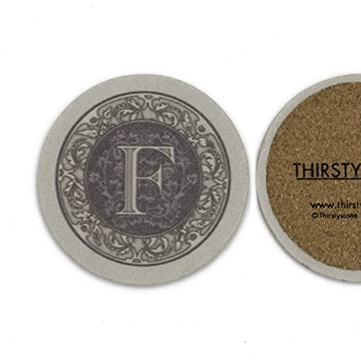 Thirstystone Monogram Sandstone Coaster Set