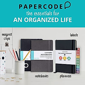 Papercode Magnetic Clips for Whiteboard & Fridge - 12 Pack Scratch-Free Refrigerator Magnet Clips Heavy Duty for Organizing & Decorating Kitchen or Office with Free Notepad