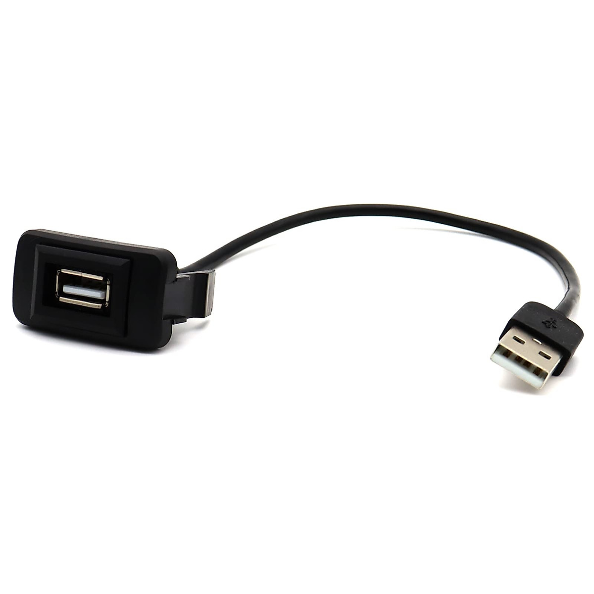 MOTONG Male to Female USB Power Port Socket Adapter for Toyota VIGO, Please Confirm The Dashboard Hole's Size Before Order(40 * 20mm)