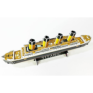 Brick Loot Titanic 3D Puzzles for Adults Christmas Arts Crafts for Men Women RMS Model Kits, Fun and Challenging, Watercraft Great Gifts for Dad Family Puzzle Night Cruise Desk Decor Couples Gifts