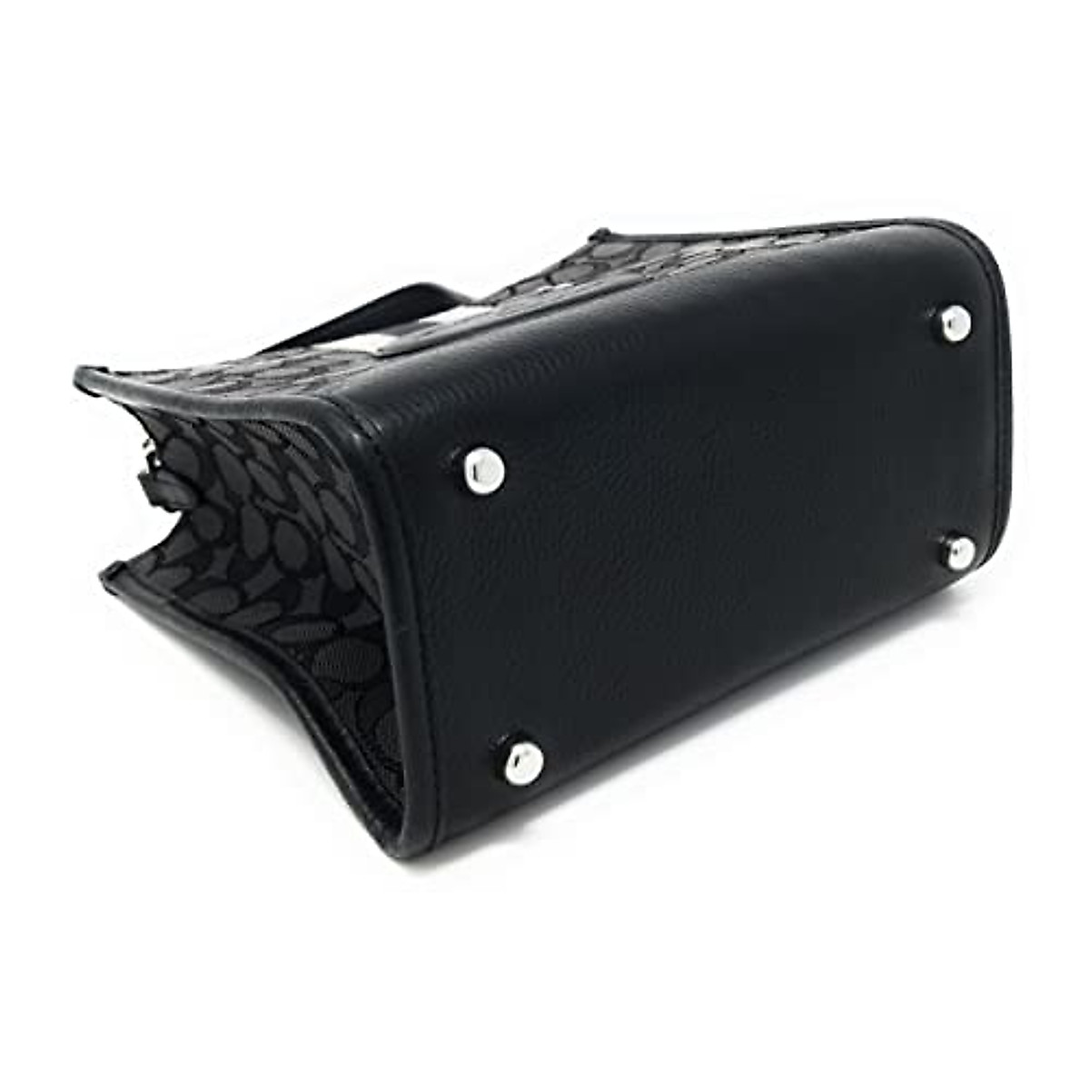 COACH Women's Dempsey Tote 22 (Jacquard - Black - Smoke Black)