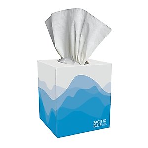 Georgia-Pacific Preference 2-Ply Facial Tissue by GP PRO (Georgia-Pacific) Cube Box 46200 100 Sheets Per Box 30 Boxes Per Case White