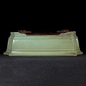 Planters Rectangular Extra-Large Bonsai Flower Pot Indoor and Outdoor Courtyard Balcony Floor-to-Ceiling Plant Pot (Bottom Punch) Flower Pot